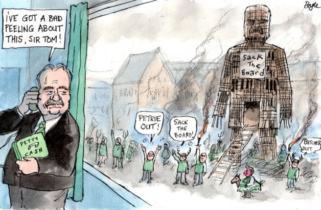 Frank Boyle Cartoon - The Terrace - Jambos Kickback