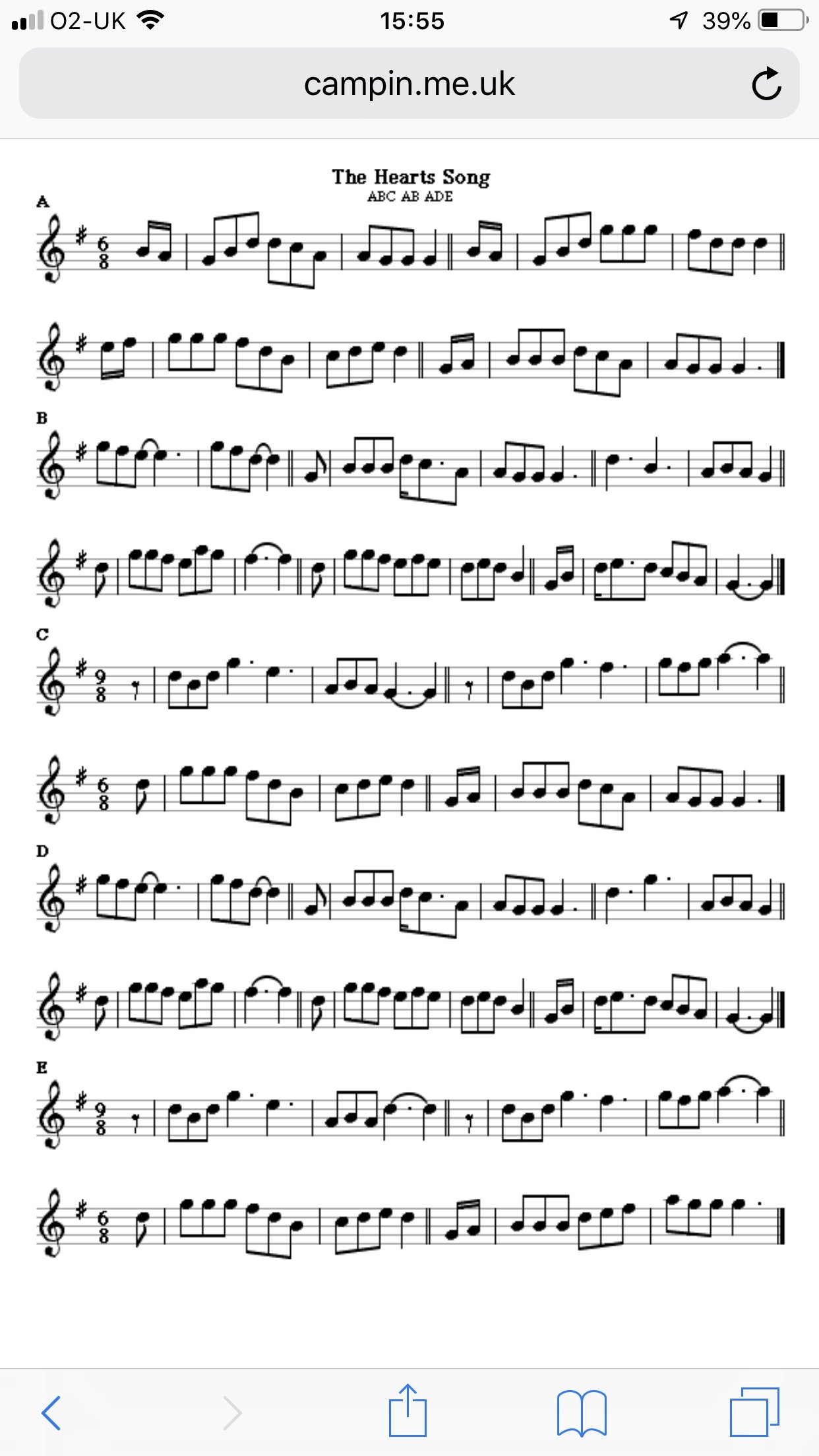 Boys In Maroon (Hearts Song) Hector Nicol Sheet Music - The Terrace ...