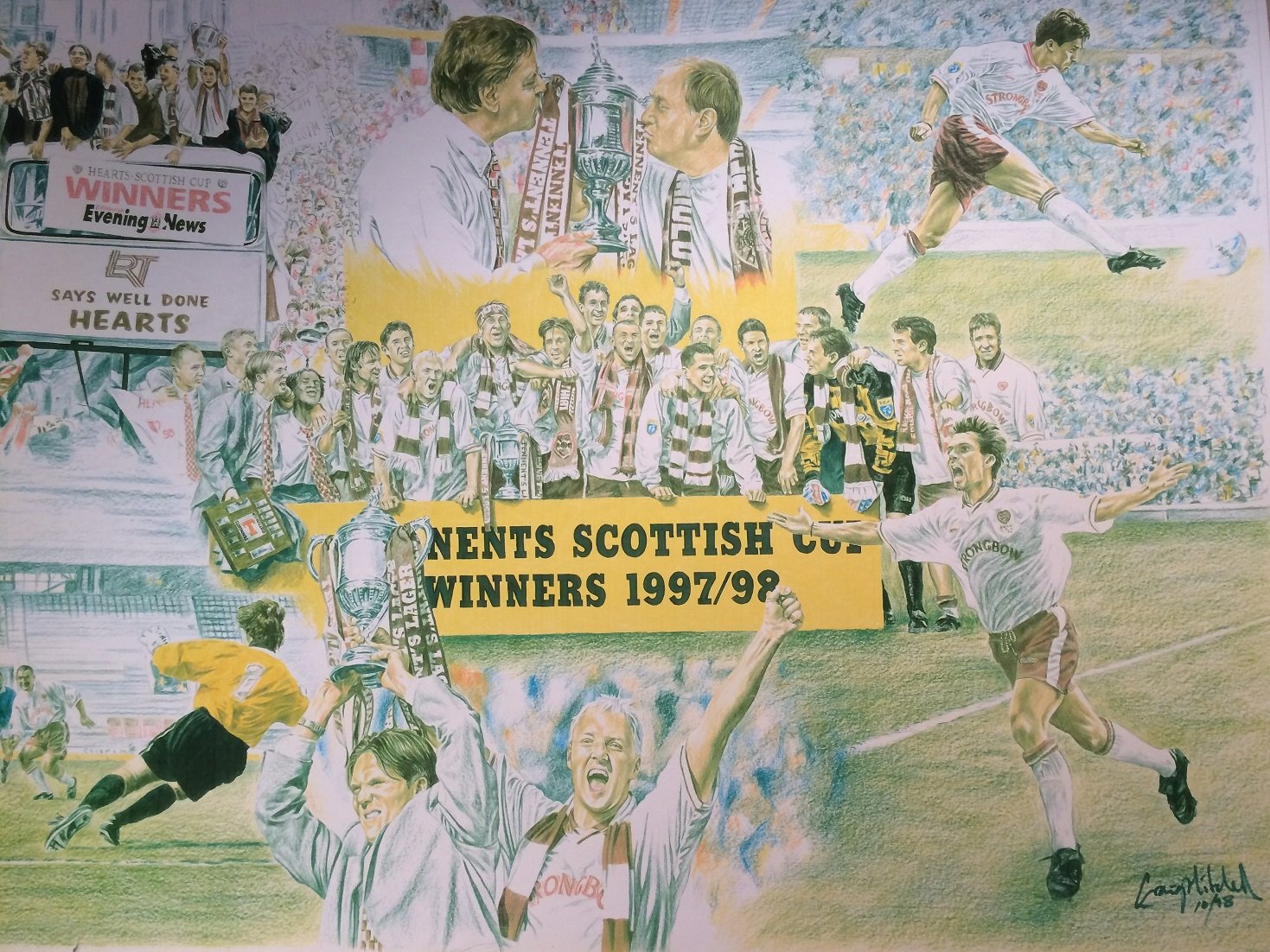 98 Scottish Cup Win Re-Run . - The Terrace - Jambos Kickback