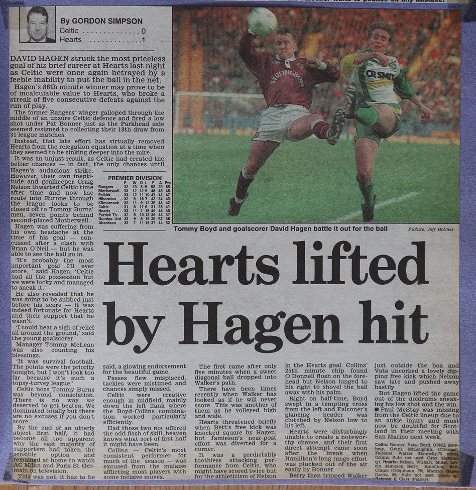 David Hagen RIP - The Terrace - Jambos Kickback