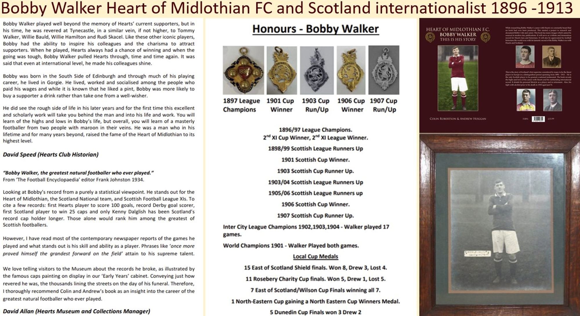 Bobby Walker Book Fathers Day Gift. - The Terrace - Jambos Kickback