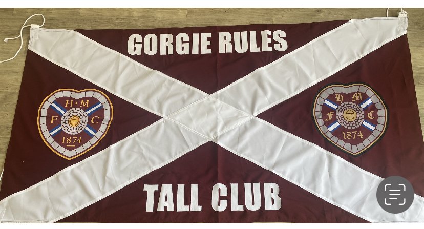 Hearts Flags (new flag) - The Terrace - Jambos Kickback