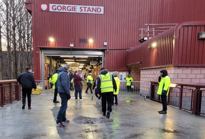 Roseburn ticket checks - The Terrace - Jambos Kickback