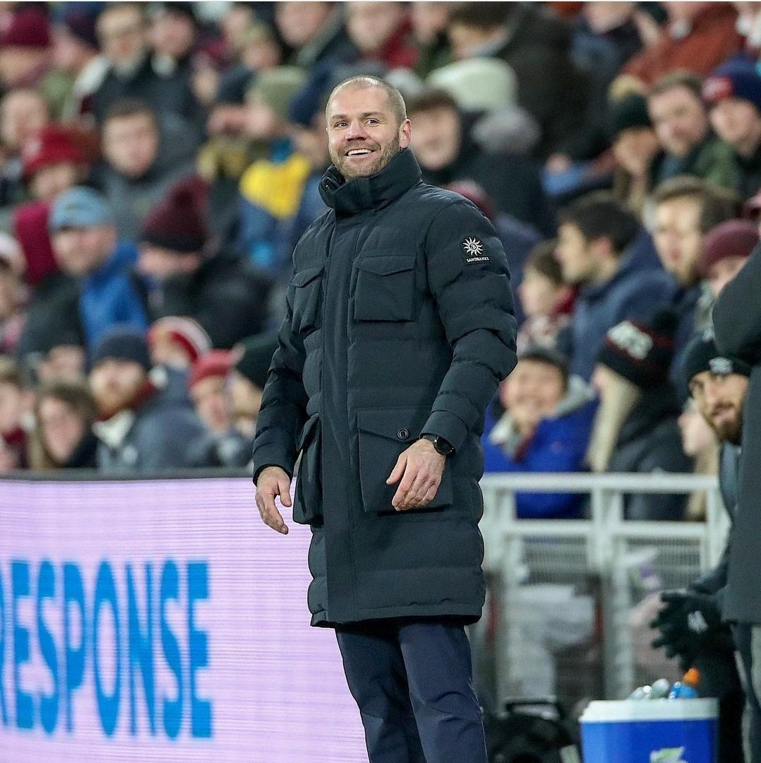 Robbie and the coaching staff - The Terrace - Jambos Kickback