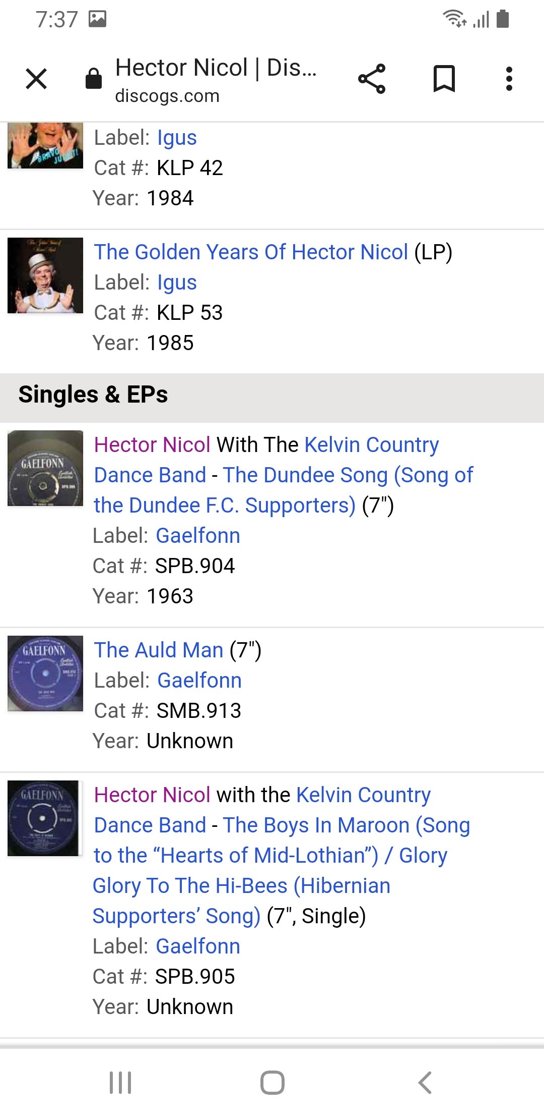 The Boys In Maroon - Hector Nicol - The Terrace - Jambos Kickback