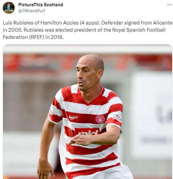 Luis Rubiales - Spanish FA president - The Terrace - Jambos Kickback