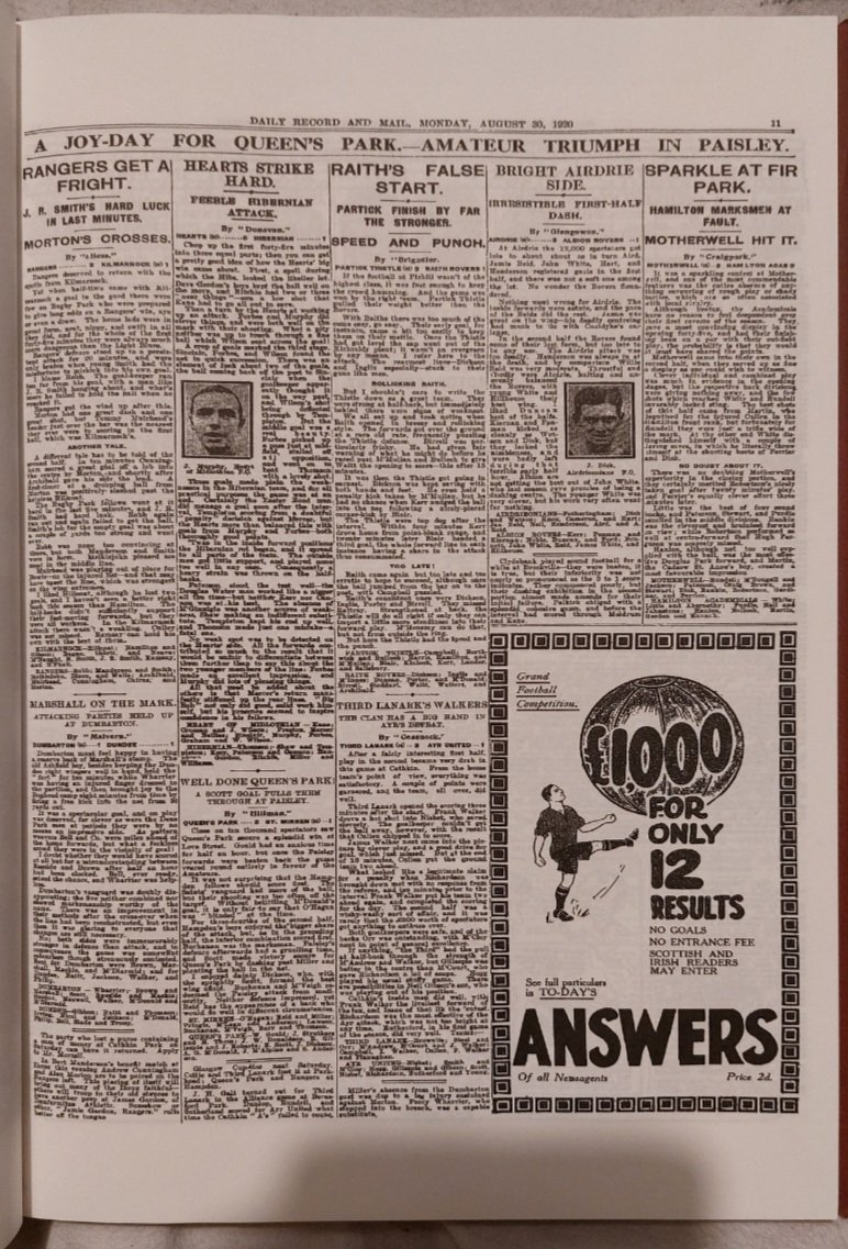 HMFC Newspaper Headline History Book - The Terrace - Jambos Kickback