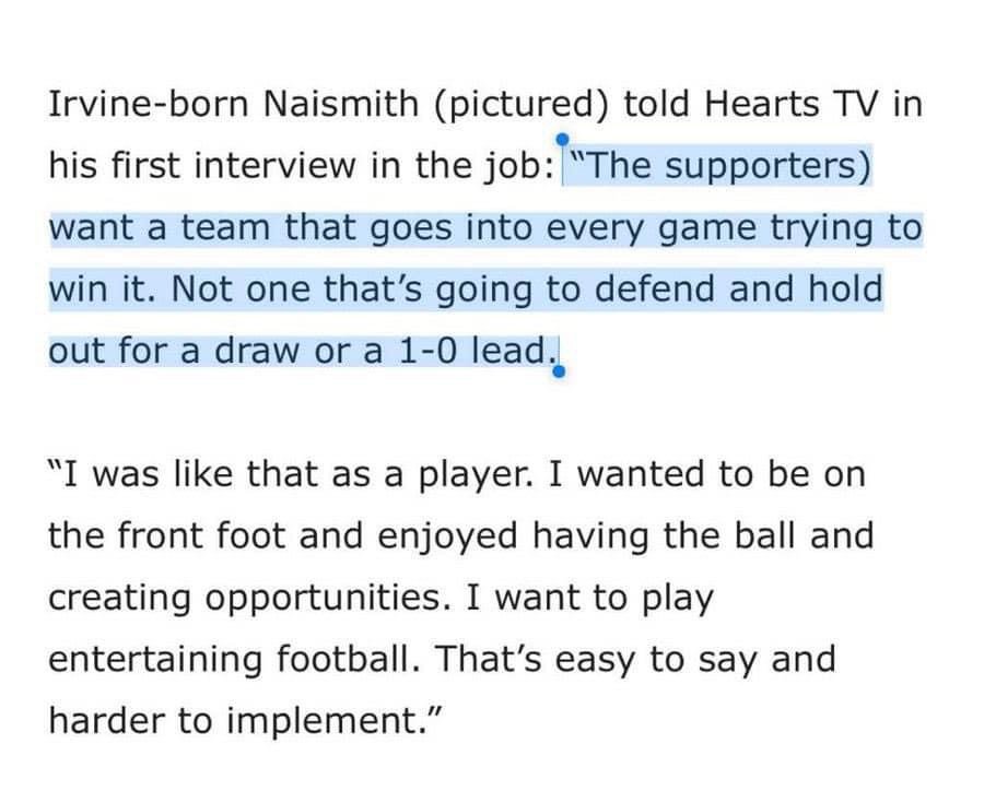 In Naismith we trust ( November Manager of month ) - The Terrace ...