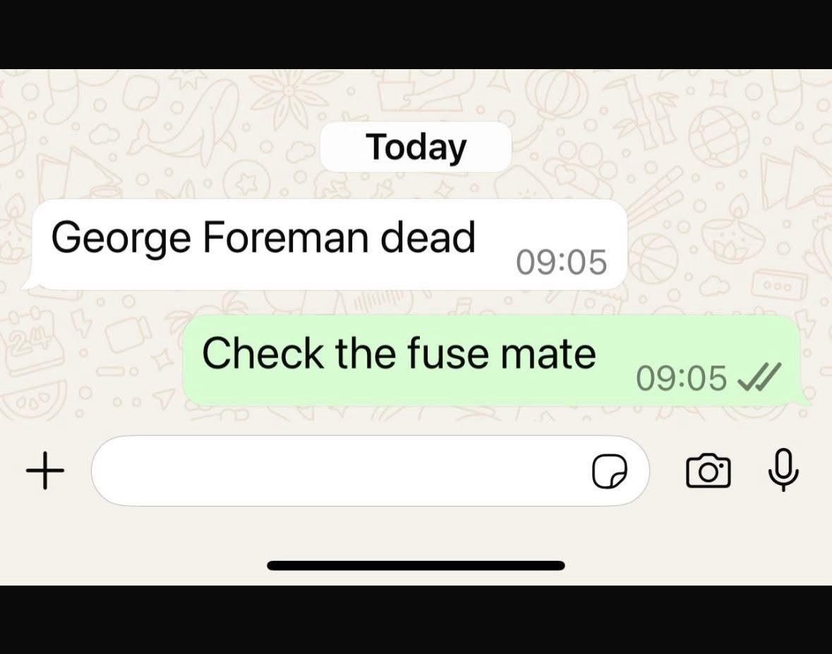 George Foreman passed away - The Shed - Jambos Kickback