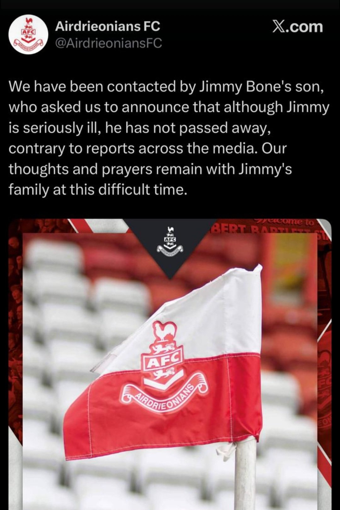 Jimmy Bone - RIP ( updated ) - The Terrace - Jambos Kickback