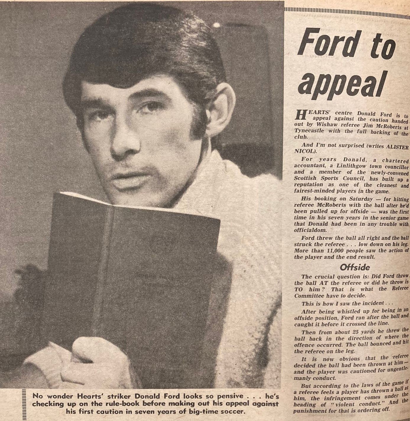 Donald Ford Book - Give Us A Goal. - The Terrace - Jambos Kickback