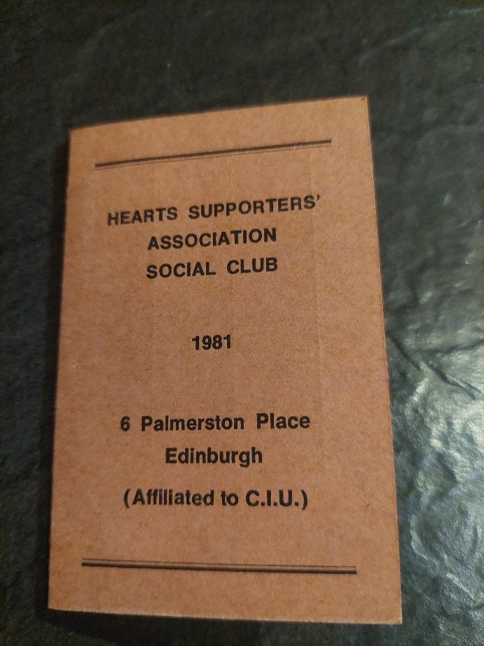 Palmerston Hearts Supporters Club - The Terrace - Jambos Kickback