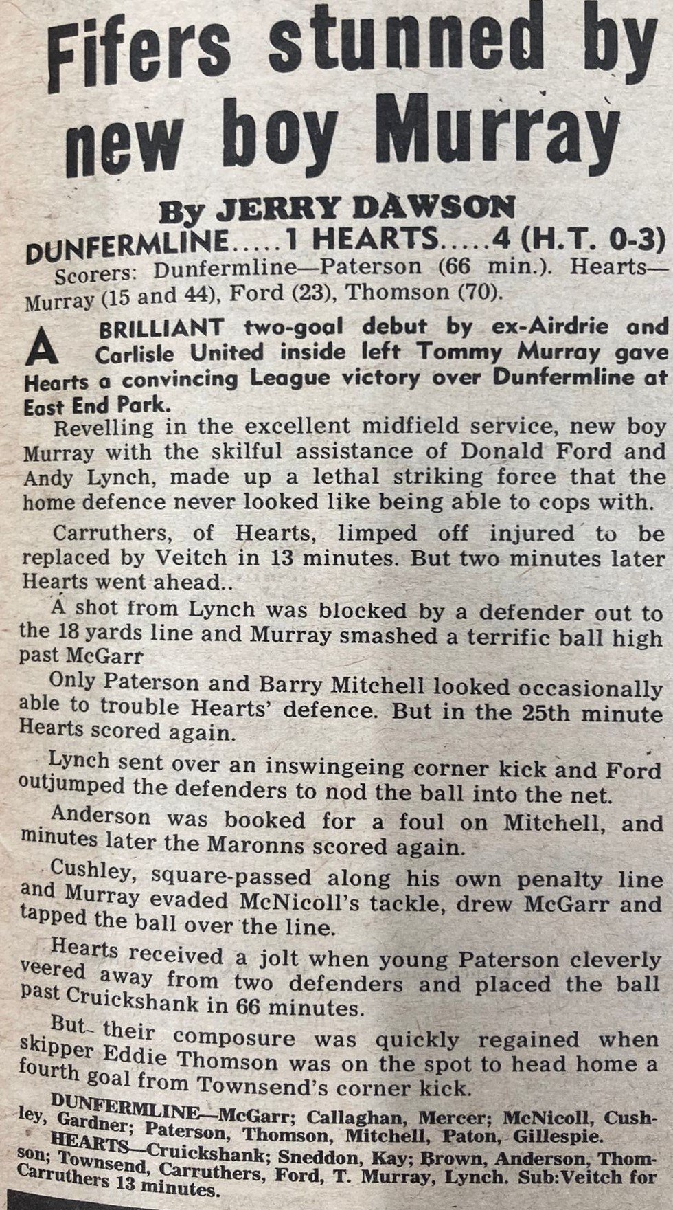 Tommy Murray RIP - Page 2 - The Terrace - Jambos Kickback