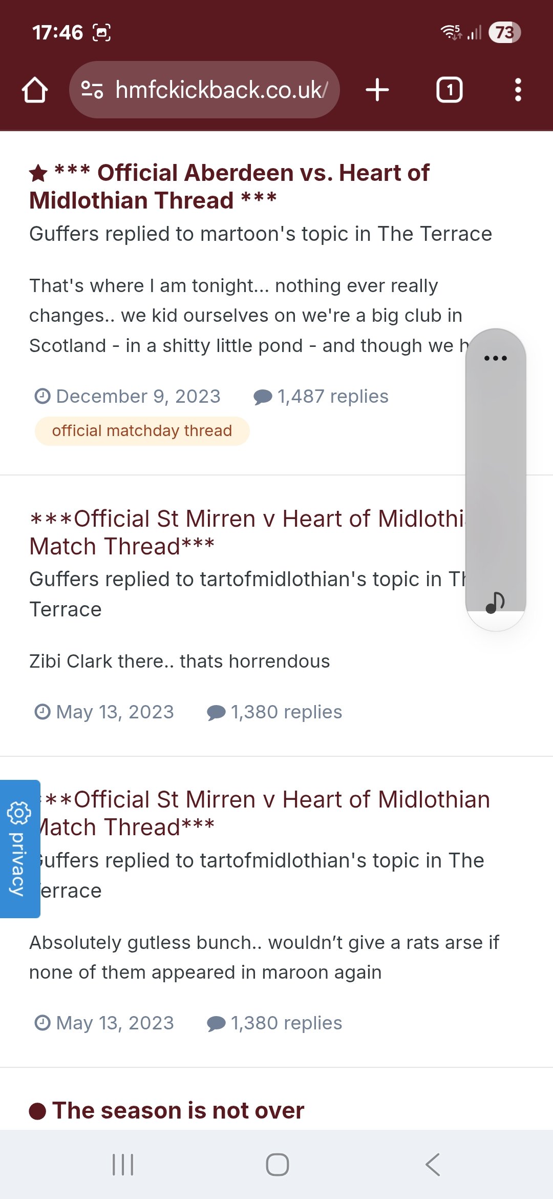 ***Official Hibernian v Heart of Midlothian Match Thread*** - Page 22 ...