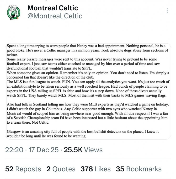 Could Celtic Implode? - Page 10 - The Terrace - Jambos Kickback