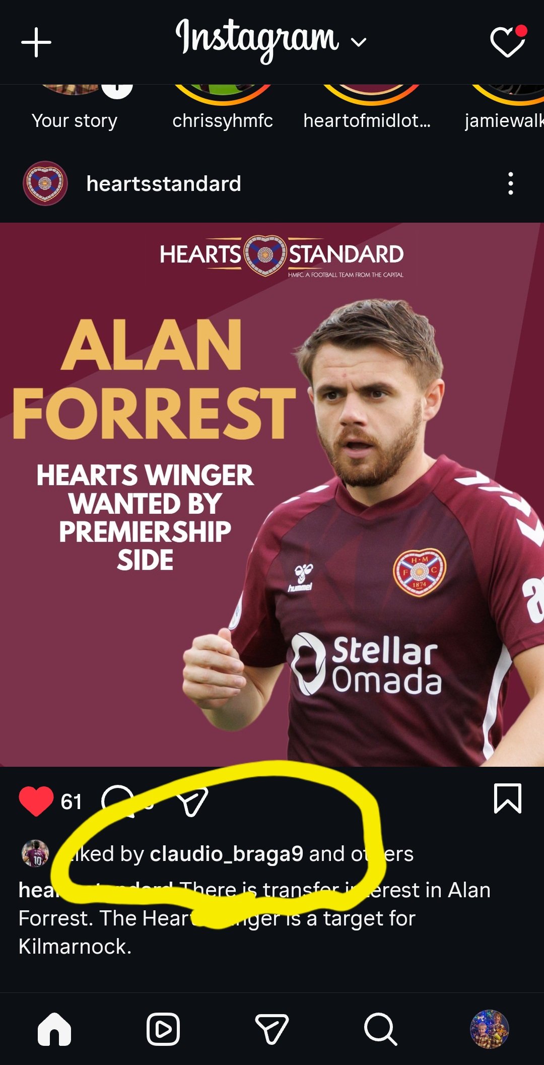 Heart Of Midlothian winter transfer window 2025/2026 - Wilson loaned to ...
